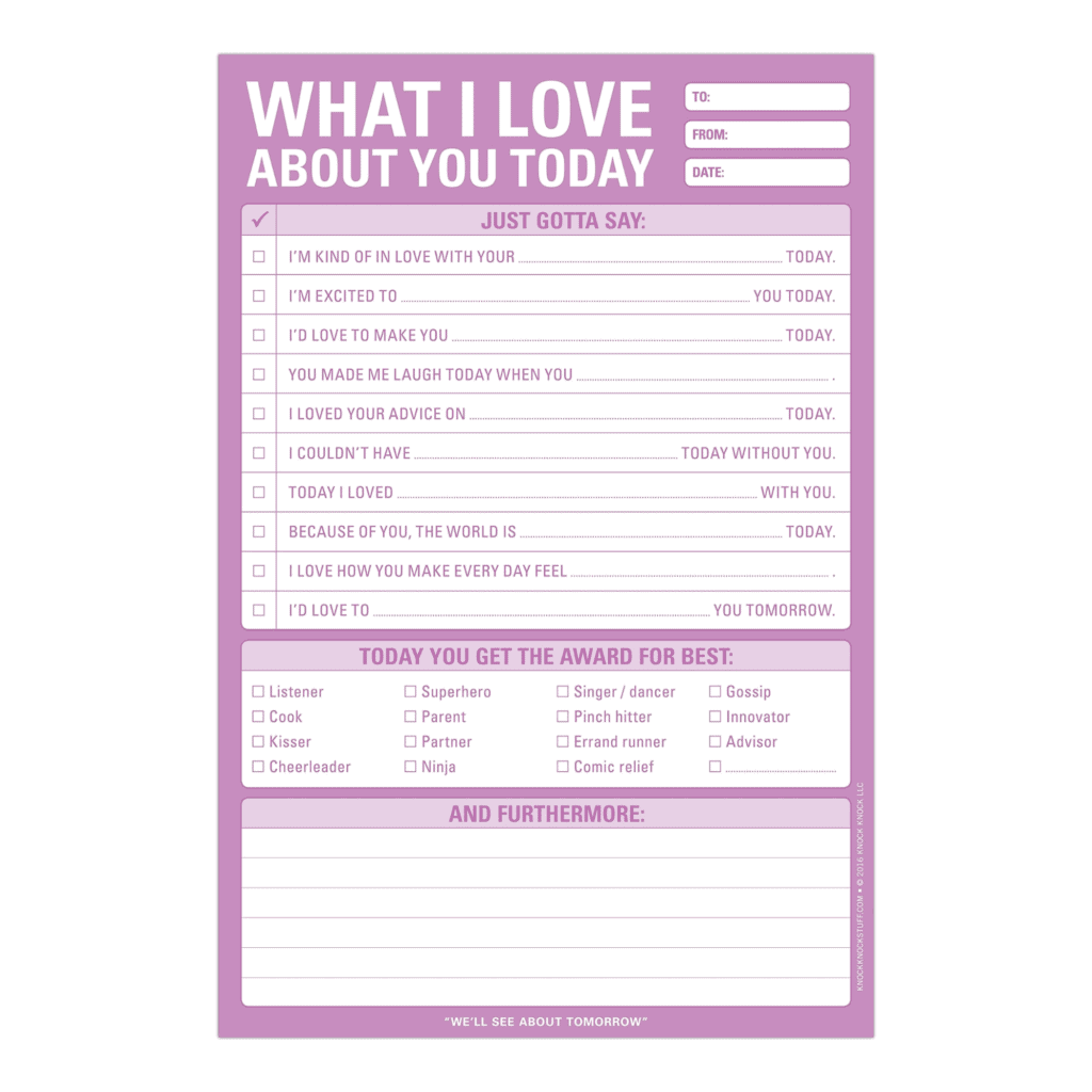 25 Knock Knock Products: Funny To-Do Lists for Everything