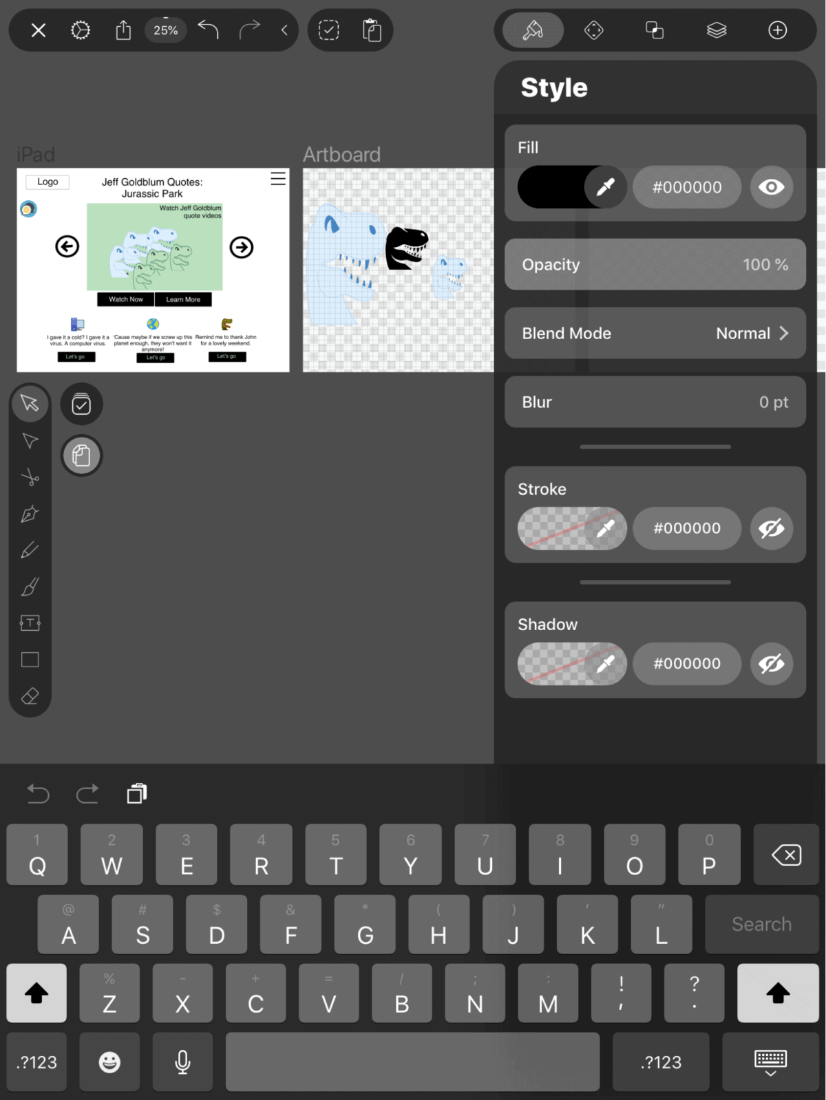 Vectornator X: Creating Web Design Mockups on Your iPad