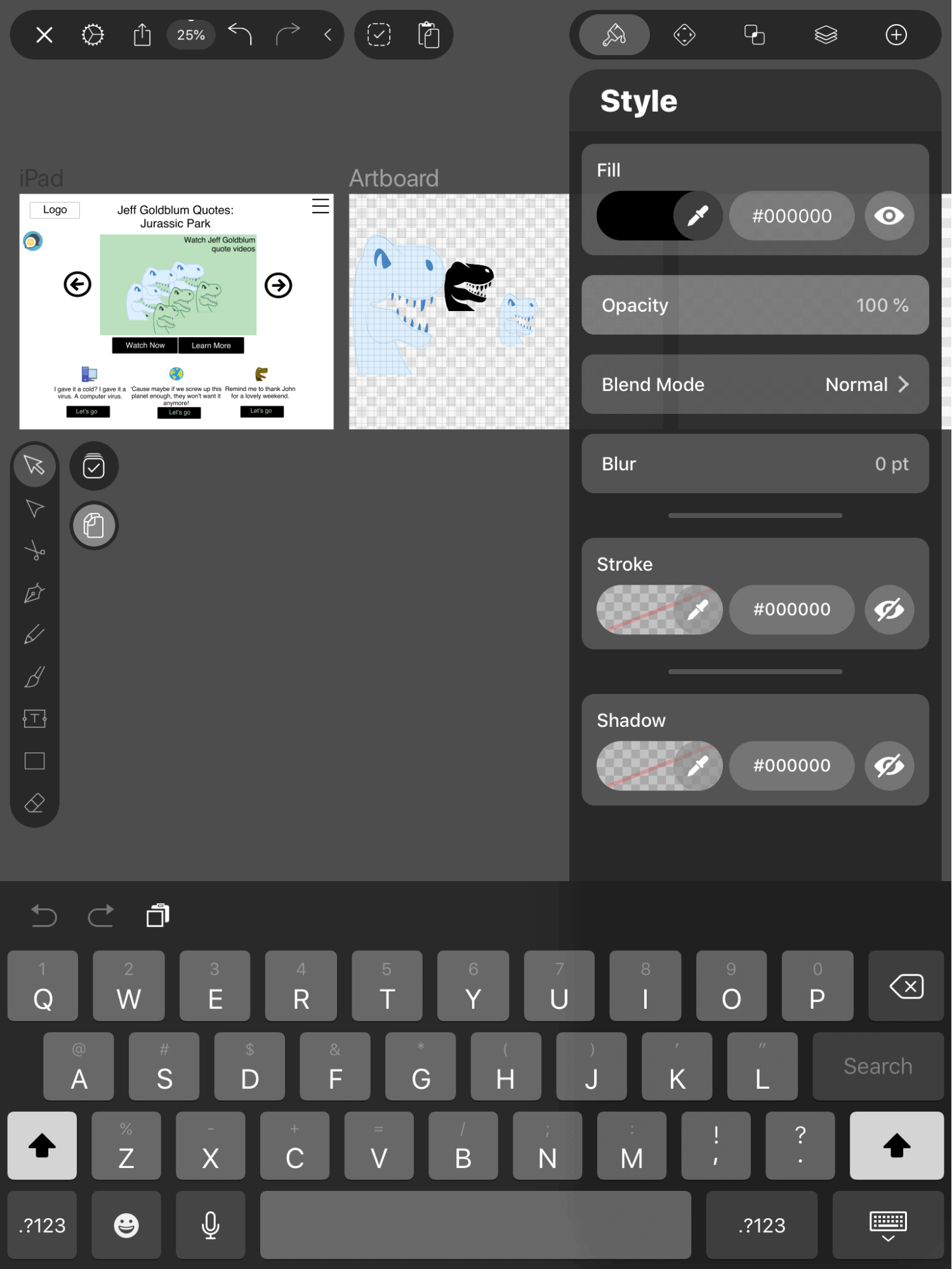 Vectornator X: Creating Web Design Mockups on Your iPad
