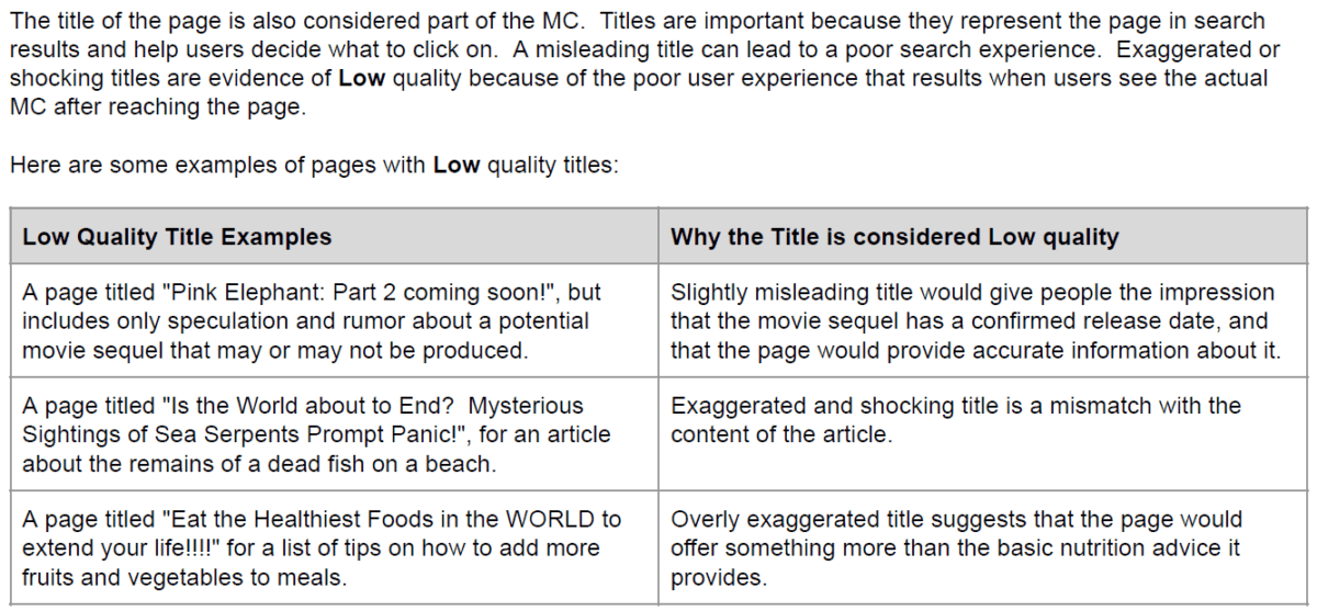 Google Quality Rater Guidelines: SEO From the Source