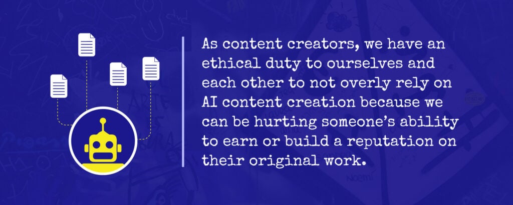 Is Using AI Plagiarism? Looking at the Ethics of AI Content